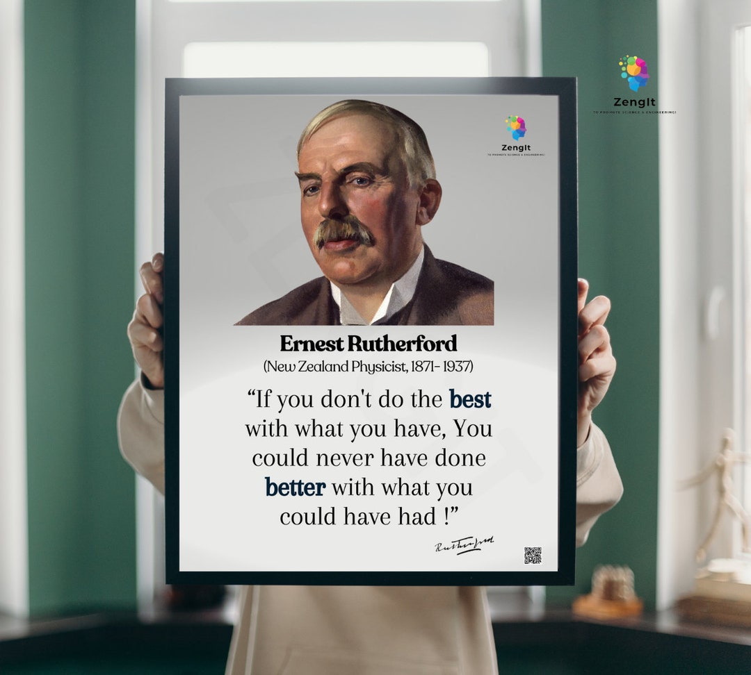 Ernest Rutherford Quote Digital Print: Physicist Printable Poster ...