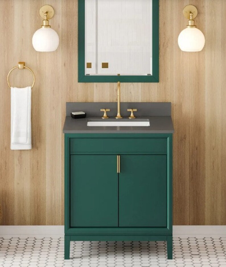 30 Forest Green Theodora Vanity & Multiple Vanity Tops - Etsy