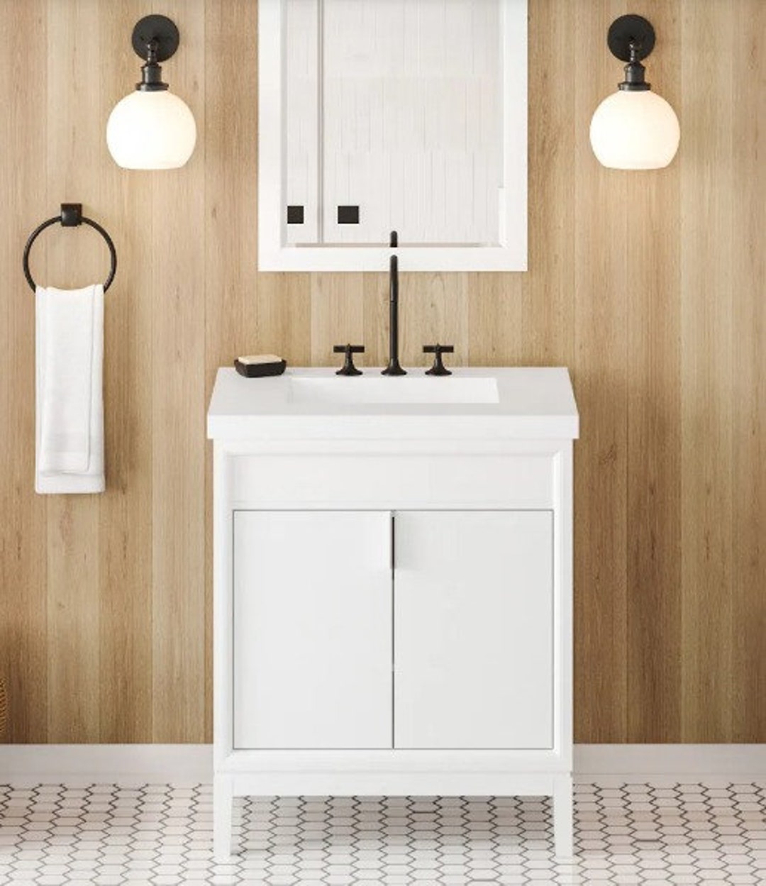 30 White Theodora Vanity & Multiple Vanity Tops - Etsy