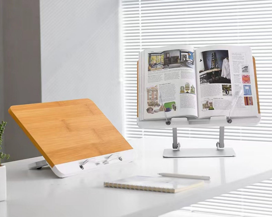 Book Display Wood Book Stand Adjustable Book Holder Foldable - Etsy