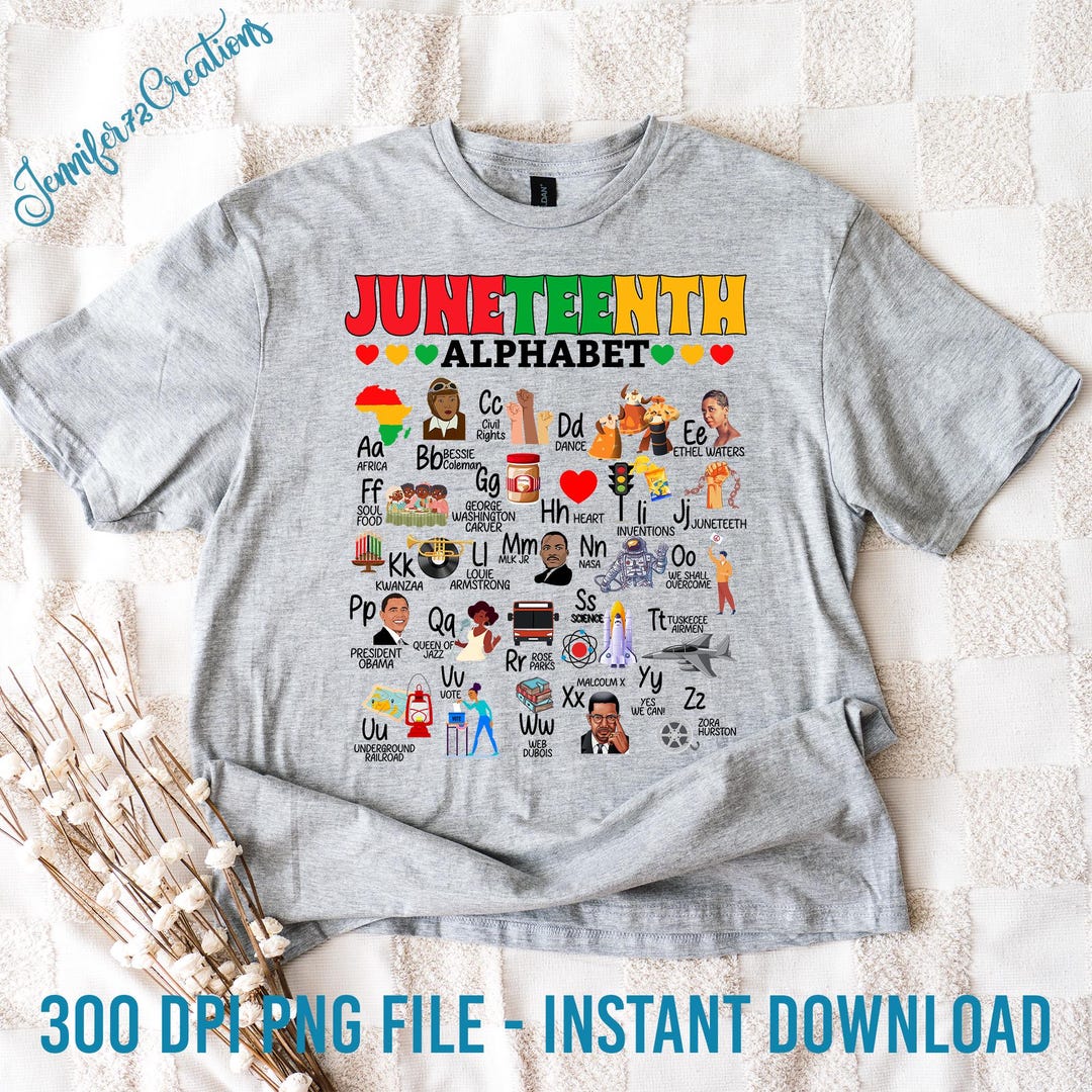 Juneteenth Alphabet Png, Proud Black Teacher Juneteenth 1865 Png ...