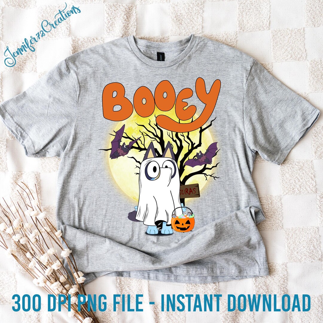 Booey Bluey Halloween Png, Spooky Bluey Png, Booey Shirt, Cartoon Dog ...
