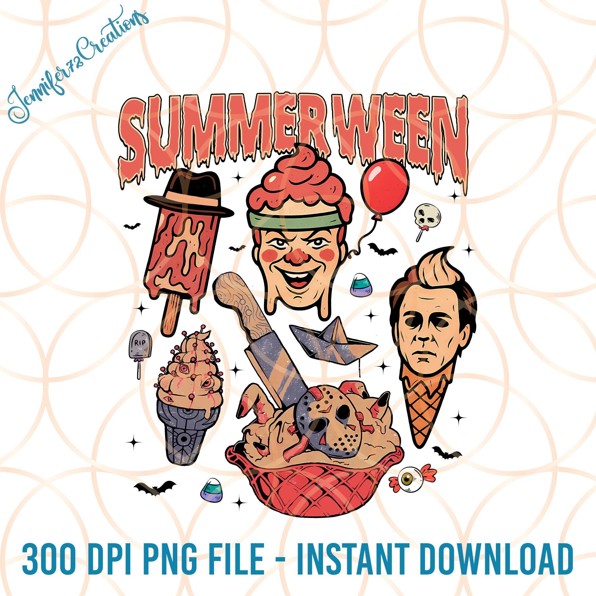 Spooky Ice Cream Summerween Png, I'm Freaking Melting Png, Funny Ice ...