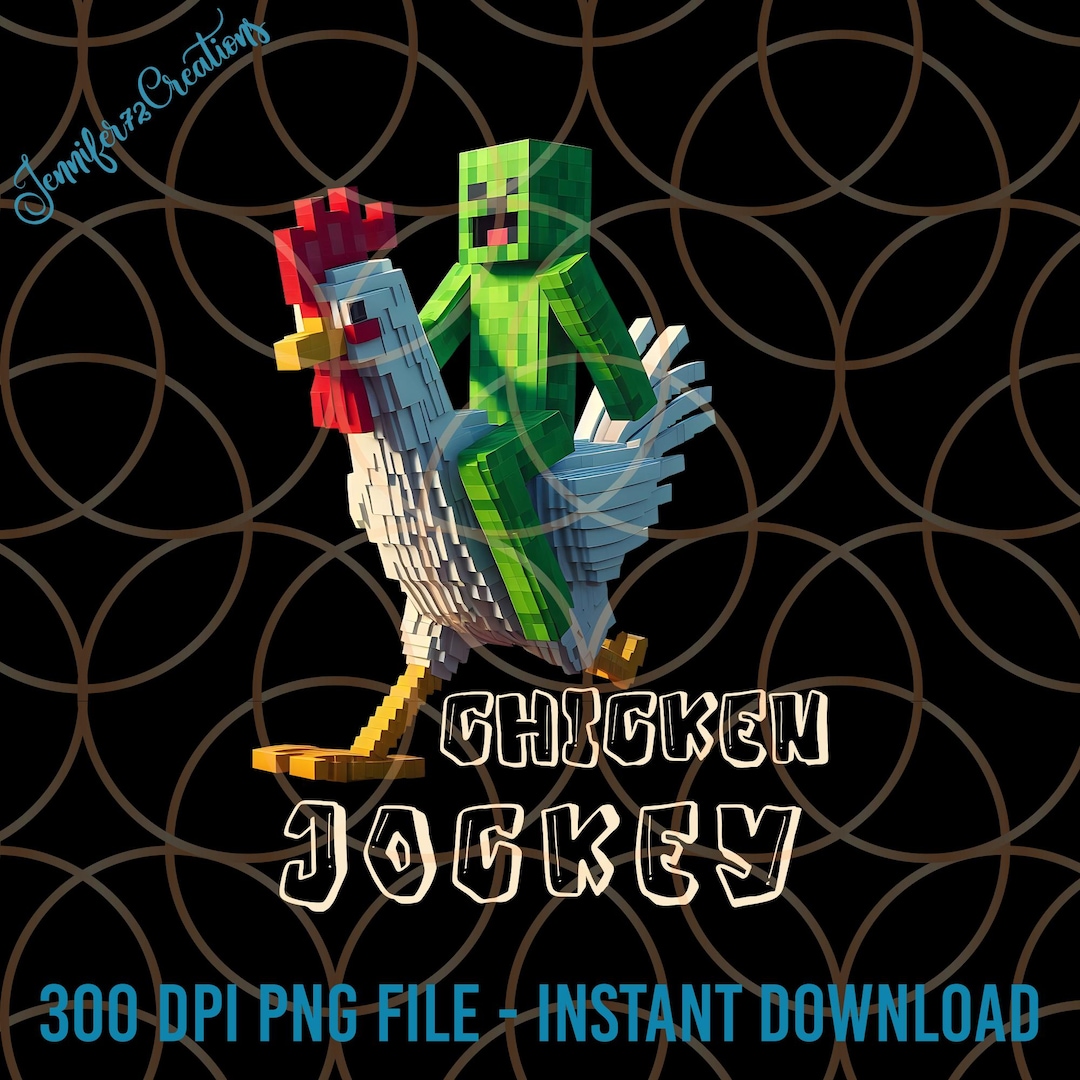 Chicken Jockey Movie Png, Chicken Jockey Game Png, Zombie Riding ...