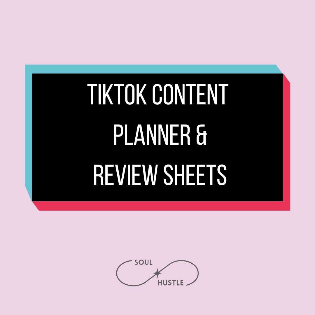 Tiktok Planning and Review Sheets, Plan Your Tiktok Content, Small ...