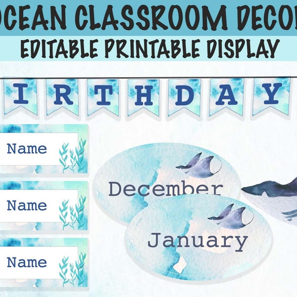 Ocean Classroom Display - Etsy