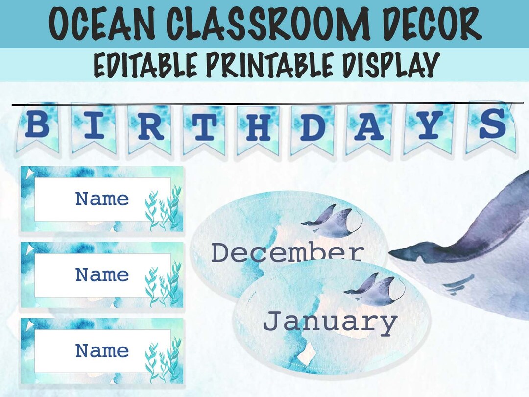 Ocean Themed Classroom Display - Etsy