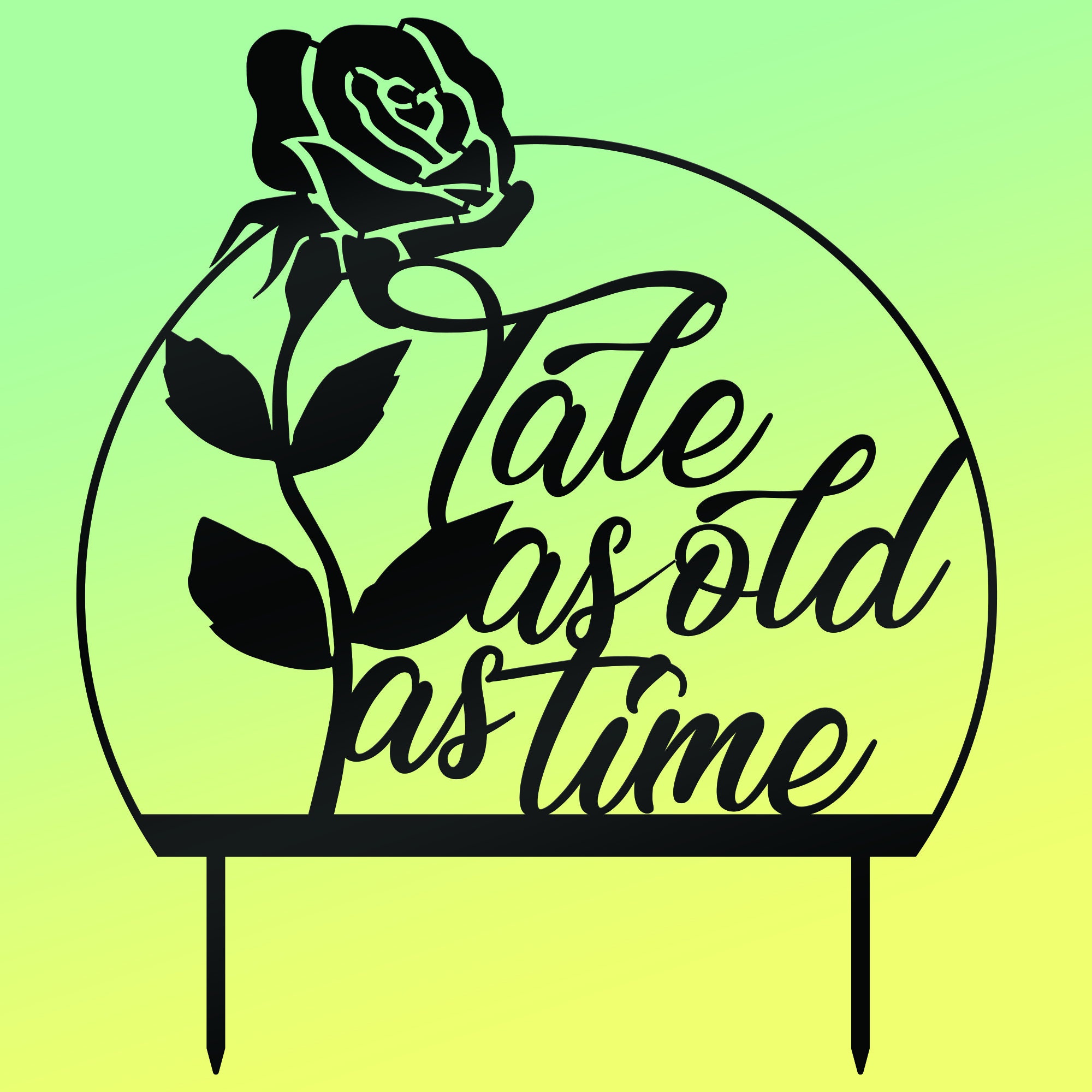 Tale as Old as Time Cake Topper Cake Topper for Wedding Disney Cake ...