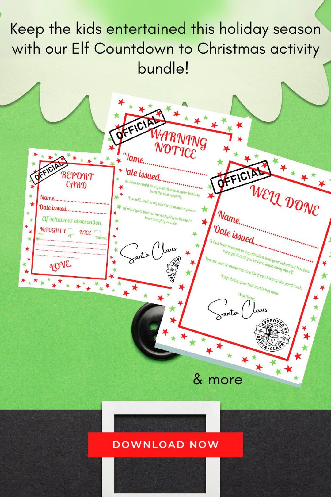 Elf Activity Pack, Print at Home 17 Page Includes - Etsy