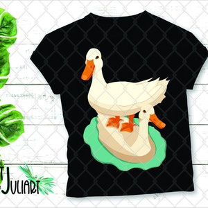 Ducks Two Clipart. Digital Duck Drawing. Duck Illustration Duck Png ...