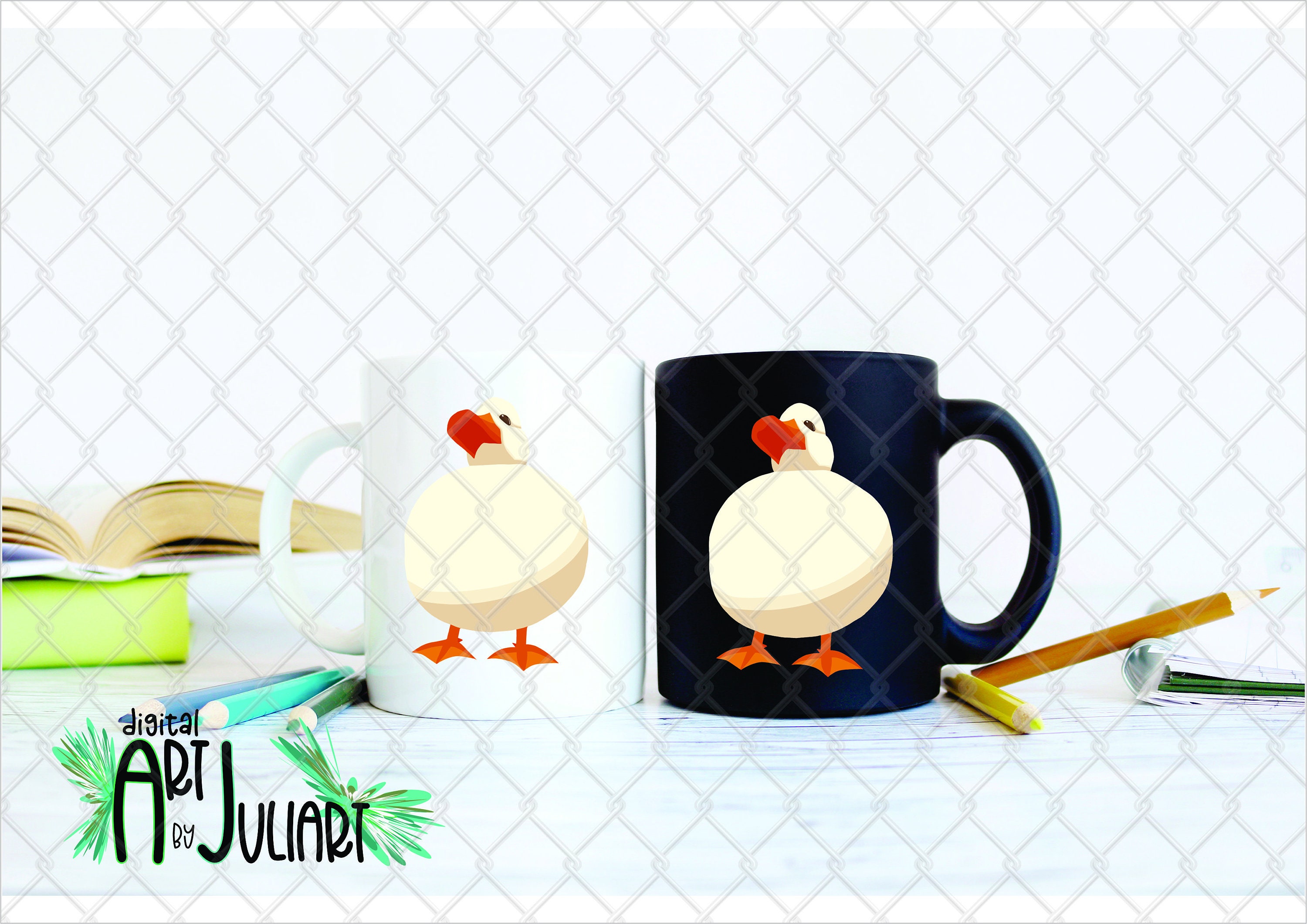 Fat Round Duck Clipart. Digital Duck Drawing. Duck - Etsy Australia