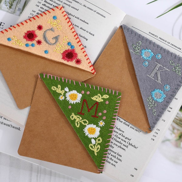 Embroidered Bookmark - Etsy