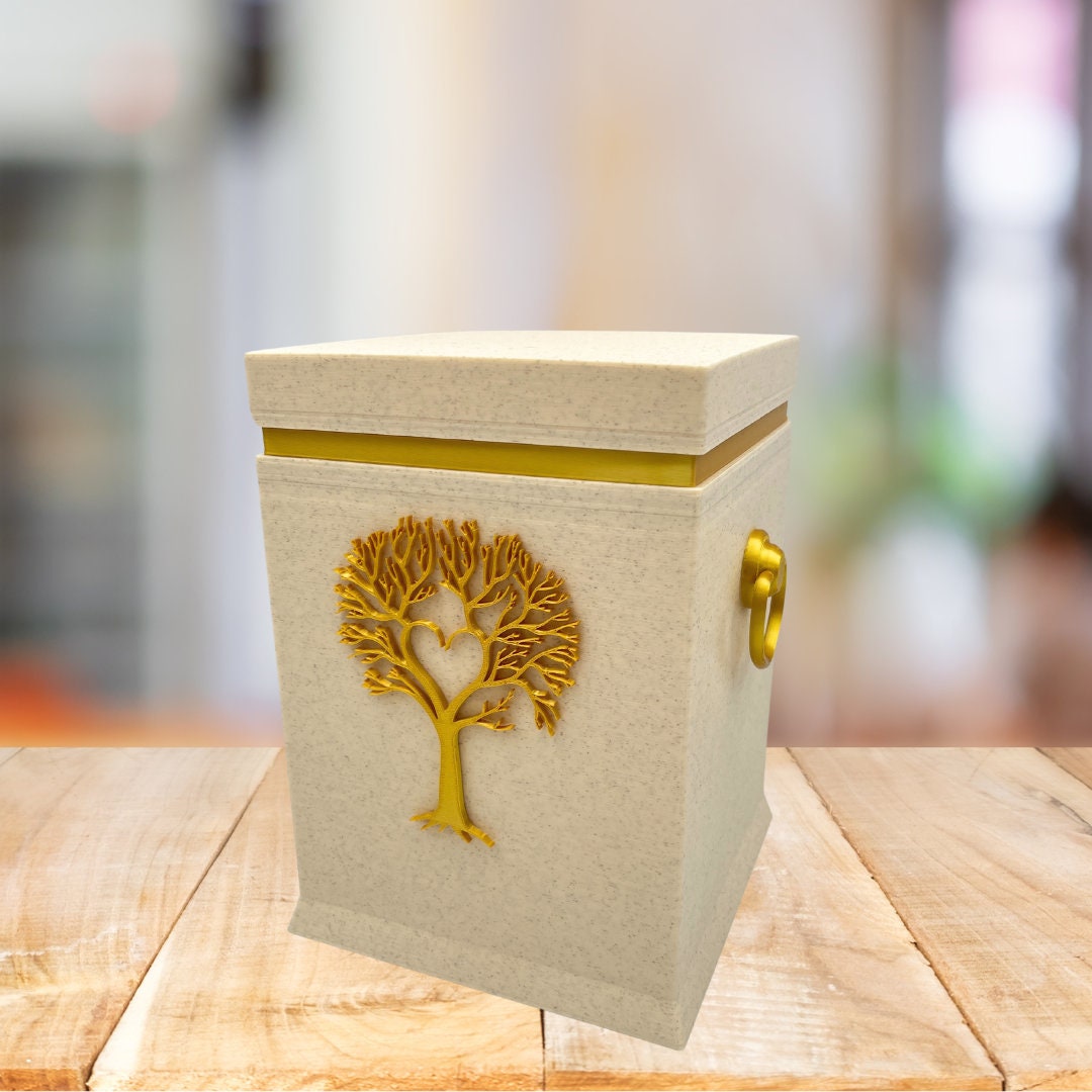 Urn With Tree - Tree of Life, Urn for Ashes, Large Urn, Biodegradable ...