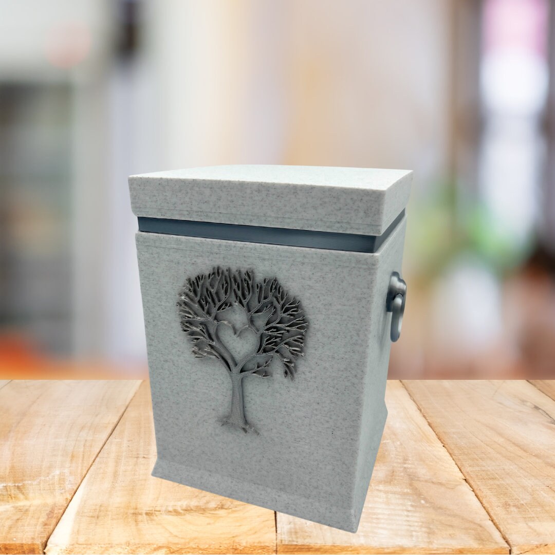 Urn With Tree - Tree of Life, Urn for Ashes, Large Urn, Biodegradable ...