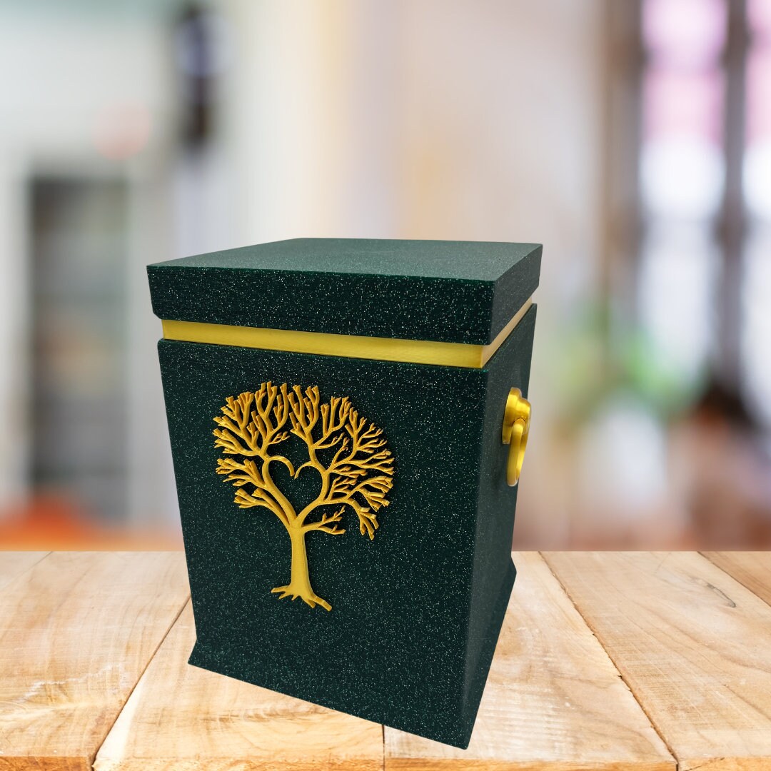 Urn With Tree Tree of Life, Urn for Ashes, Large Urn, Biodegradable Urn ...