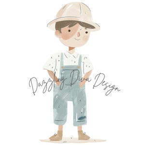 Engineer Boy Vector Illustration - Etsy