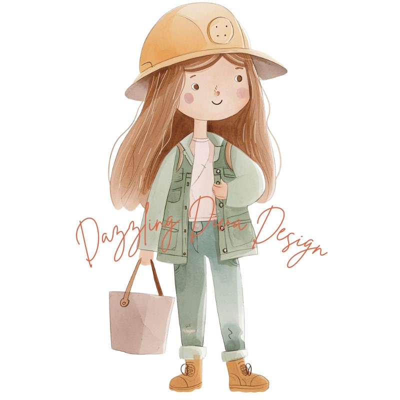 12 Engineer Girl Vector Illustration - Etsy