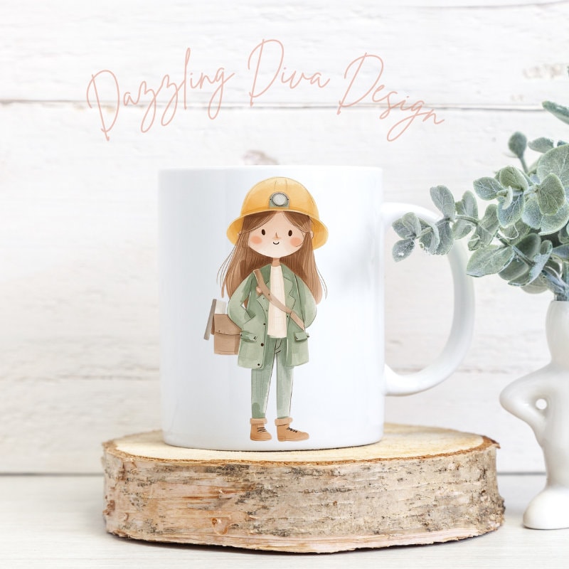 12 Engineer Girl Vector Illustration - Etsy