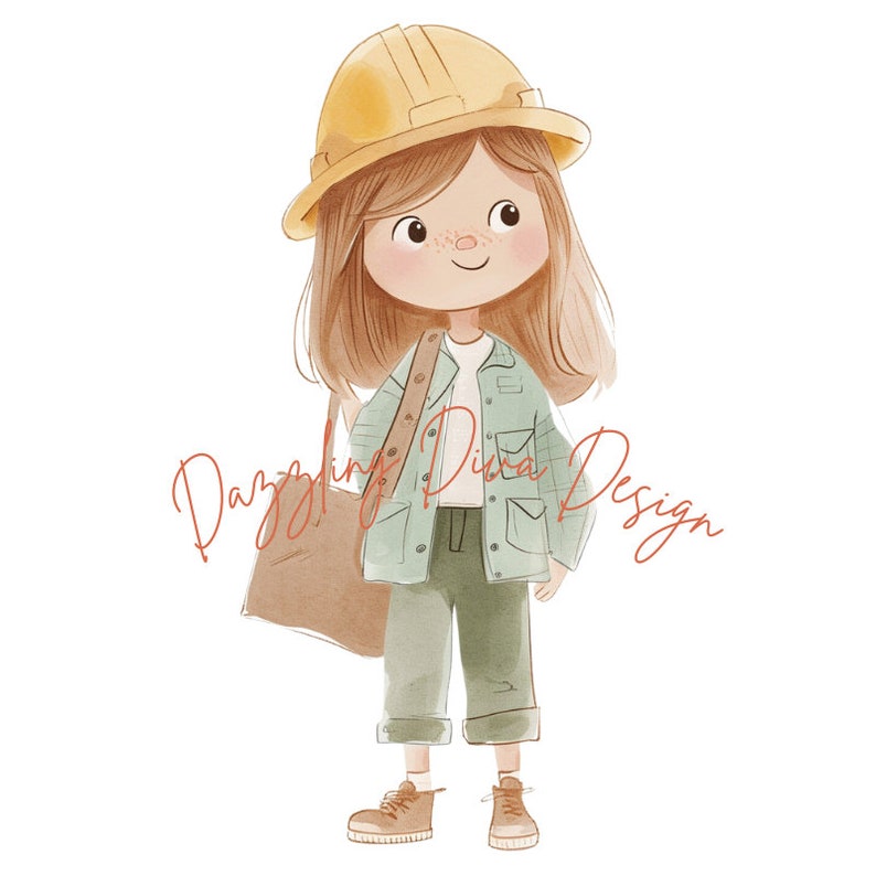 12 Engineer Girl Vector Illustration - Etsy