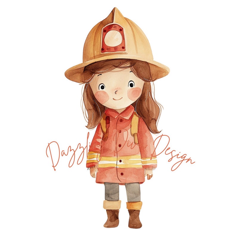Baby Fireman Clipart Png - Etsy
