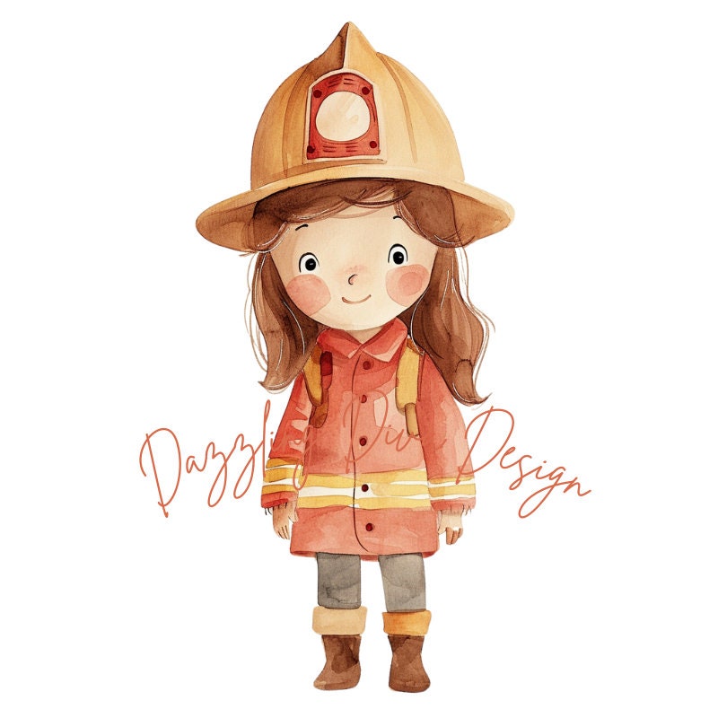 Baby Fireman Clipart Png - Etsy