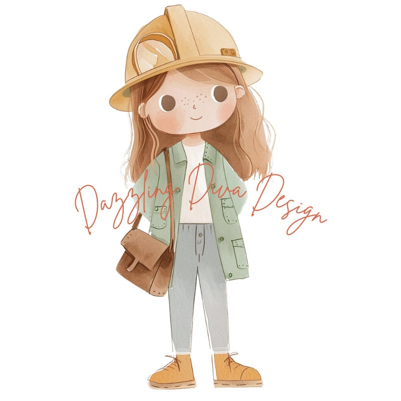 12 Engineer Girl Vector Illustration - Etsy