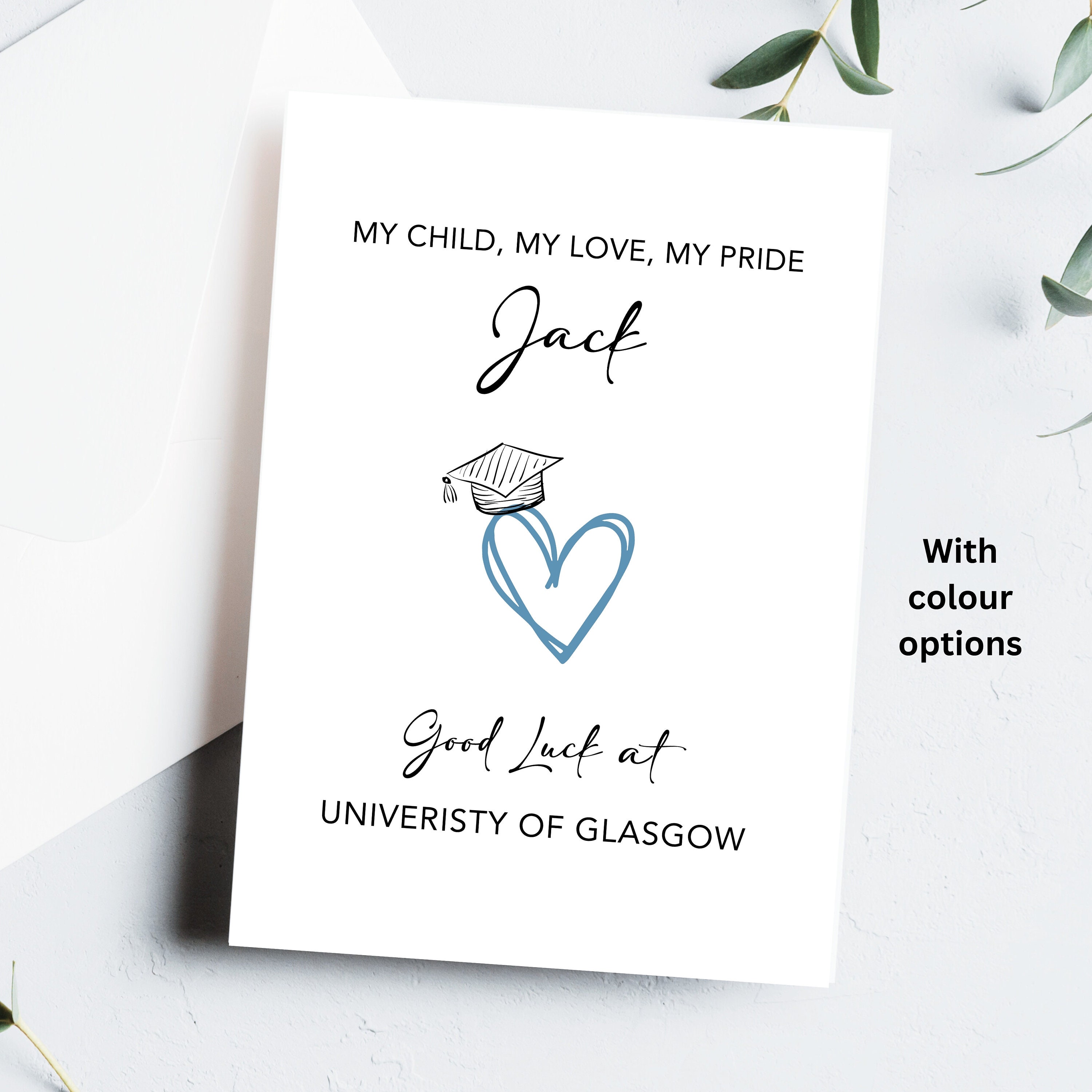 Good Luck at University Card, Going to Uni Card, University Card, Uni ...