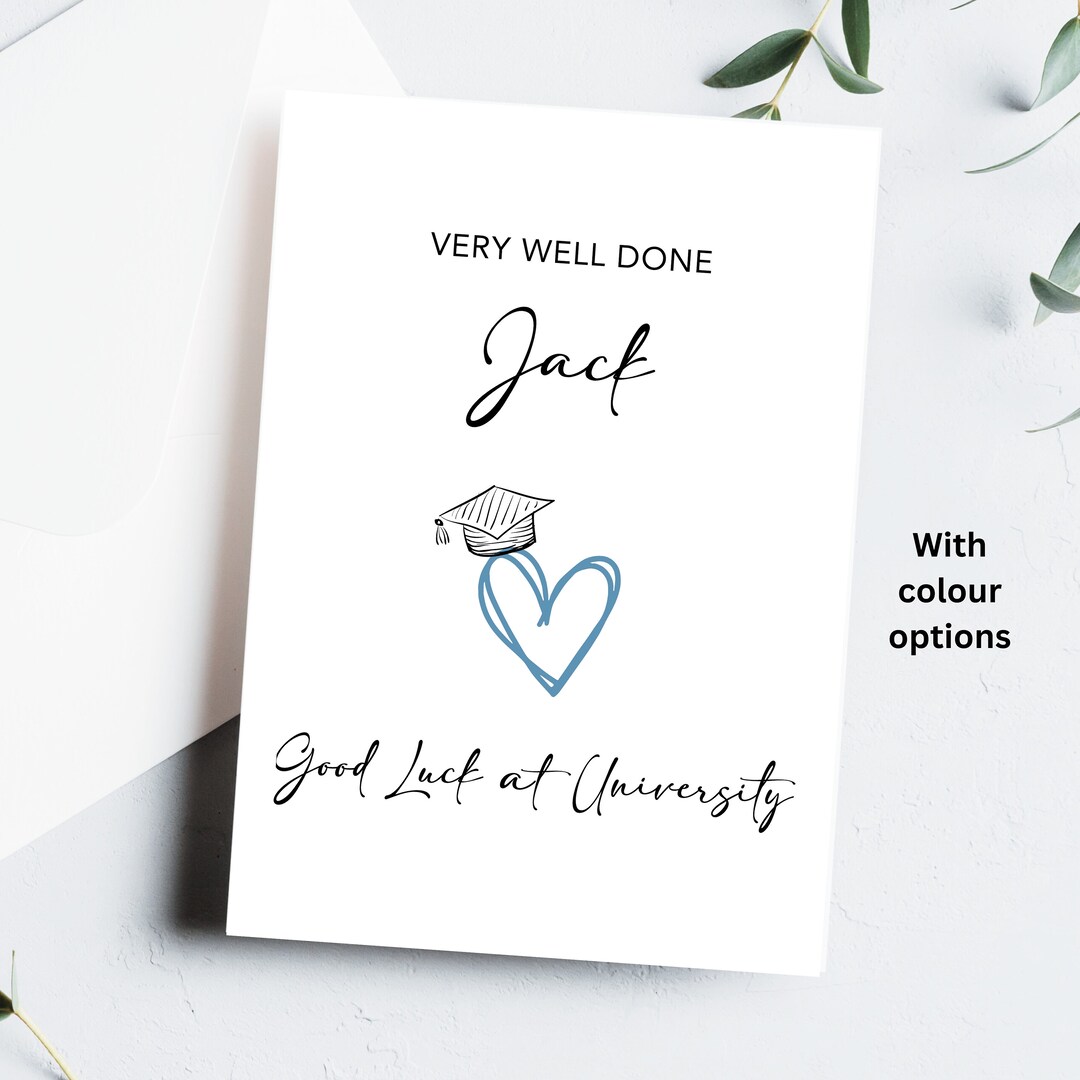 Good Luck at University Card, Going to Uni Card, University Card, Uni ...