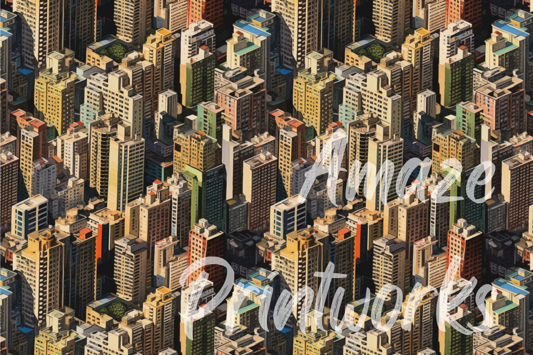 Buildings and Architecture Digital Paper - Different Styles and Colors ...