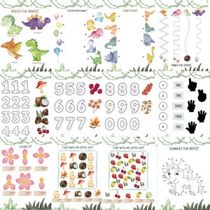 Printable Activity Book, Kids Activity Preschool Pages, Toddler ...