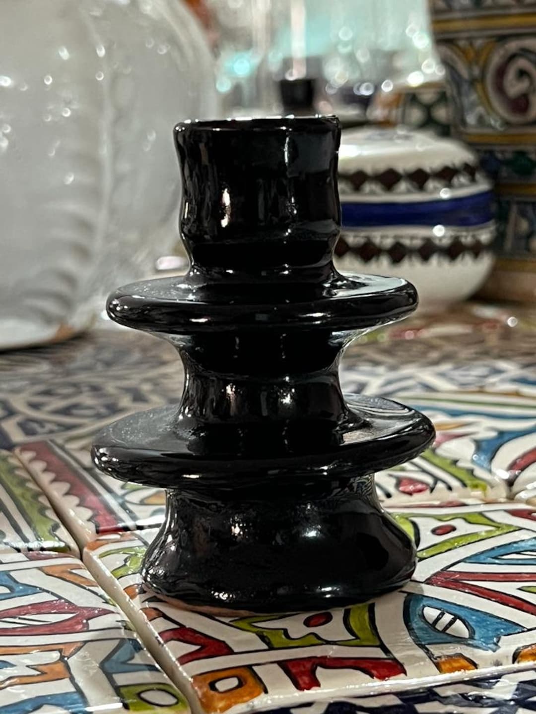 Handmade Ceramic Candle Holder 100% Moroccan Art Unique Decorative ...