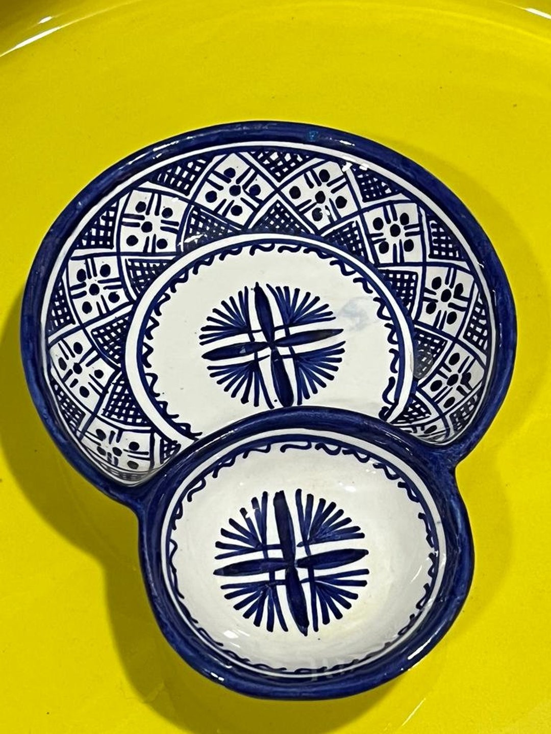 Handmade Porcelain Plate Authentic 100% Moroccan Beldi Art Kitchen ...