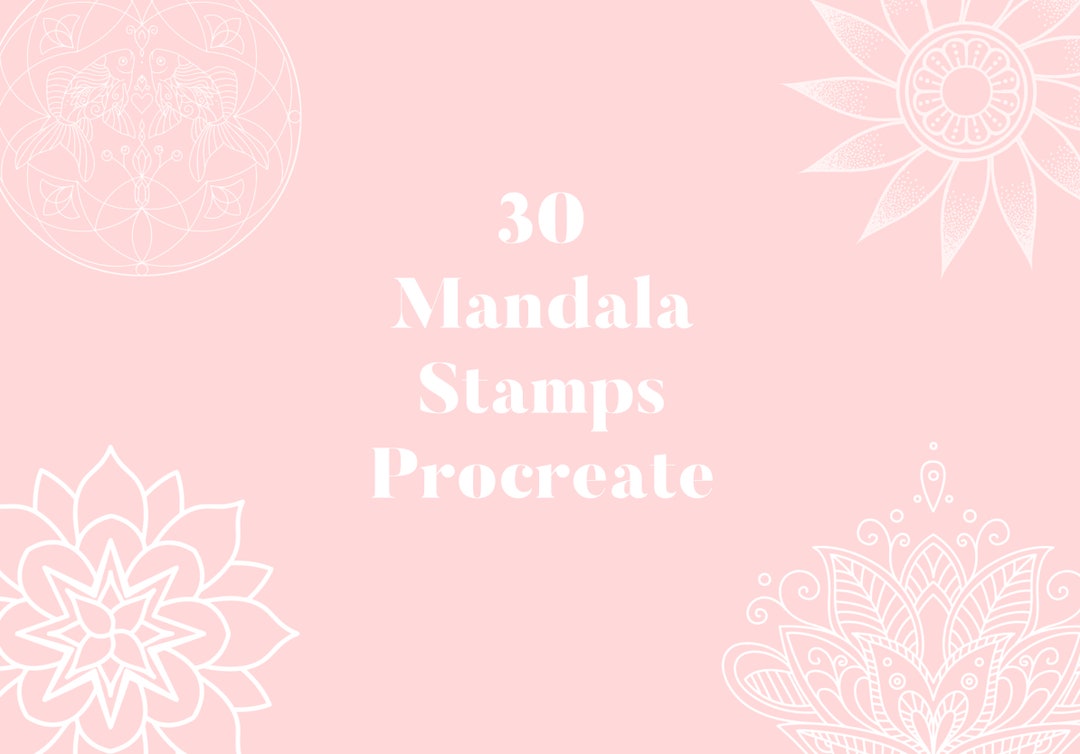 Mandala Procreate Stamps Tattoo Stencils Brushes - Etsy