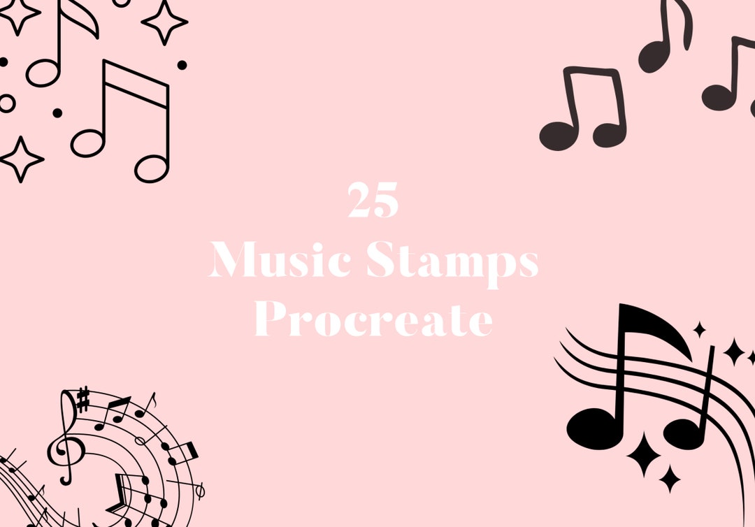 Procreate Music Stamps Tattoo Stencil Brushes - Etsy