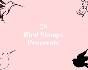 22 Owl Stamps // Brushes for Procreate on Ipad, Tattoo Procreate Stamps ...