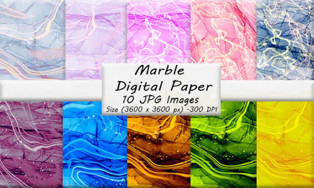 Marble Digital Paper 10 Files Graphic Marble Digital Paper - Etsy