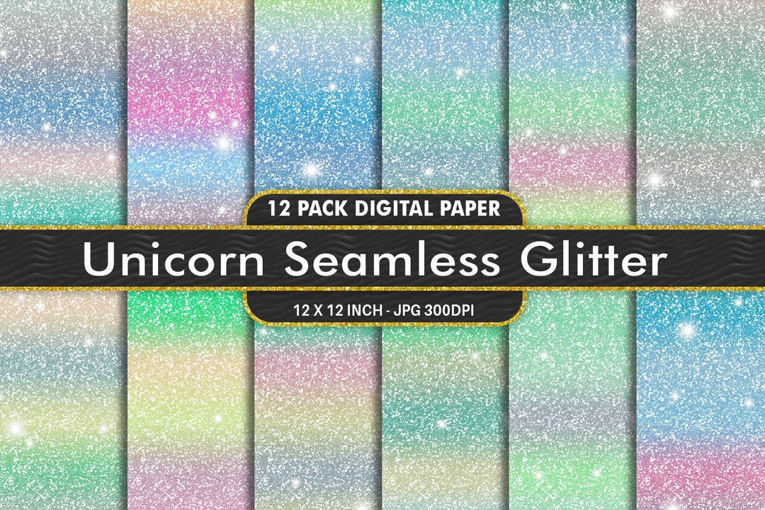 Printable Glitter , Unicorn Backgrounds Rainbow Texture, Digital ...