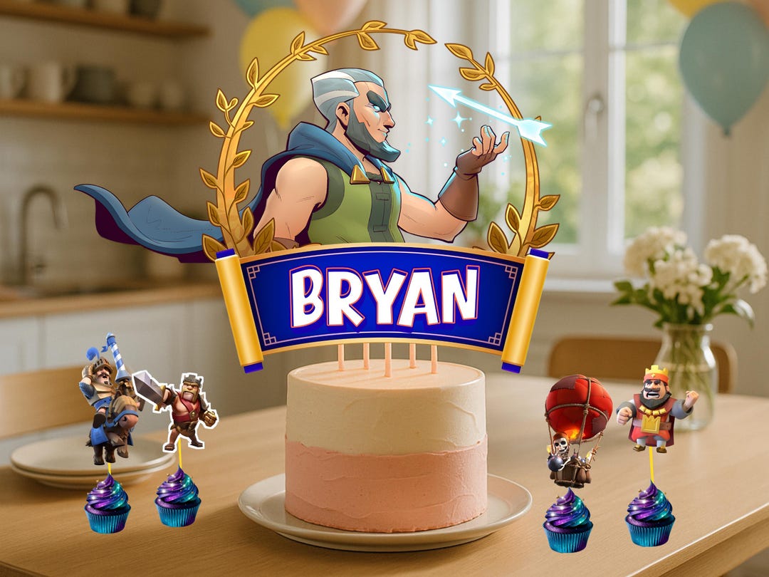Clash Royale Magic Archer Style Cake Topper, Geburtstag - Etsy.de