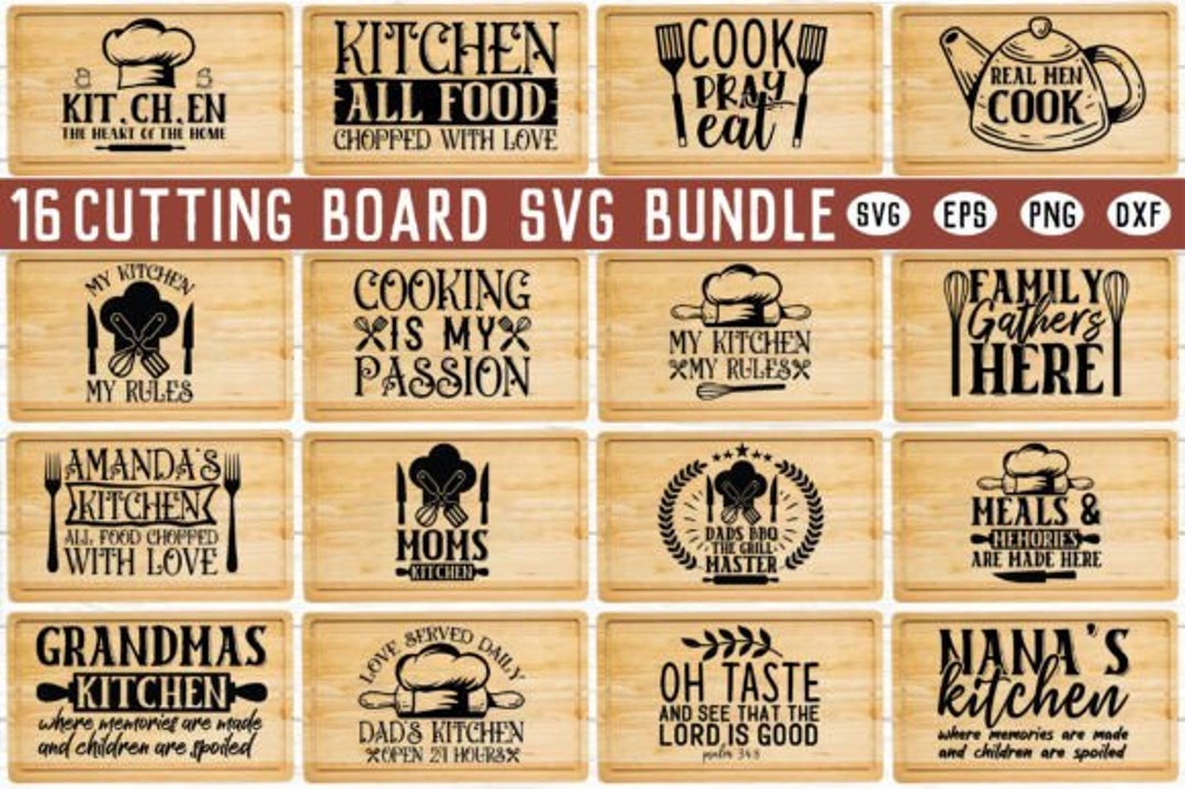 Kitchen Svg, Kitchen Svg Bundle, Kitchen Cut File, Baking Svg, Cooking ...