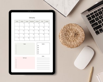 Digital Planner Ipad, Goodnotes Planner, Undated Digital Planner ...