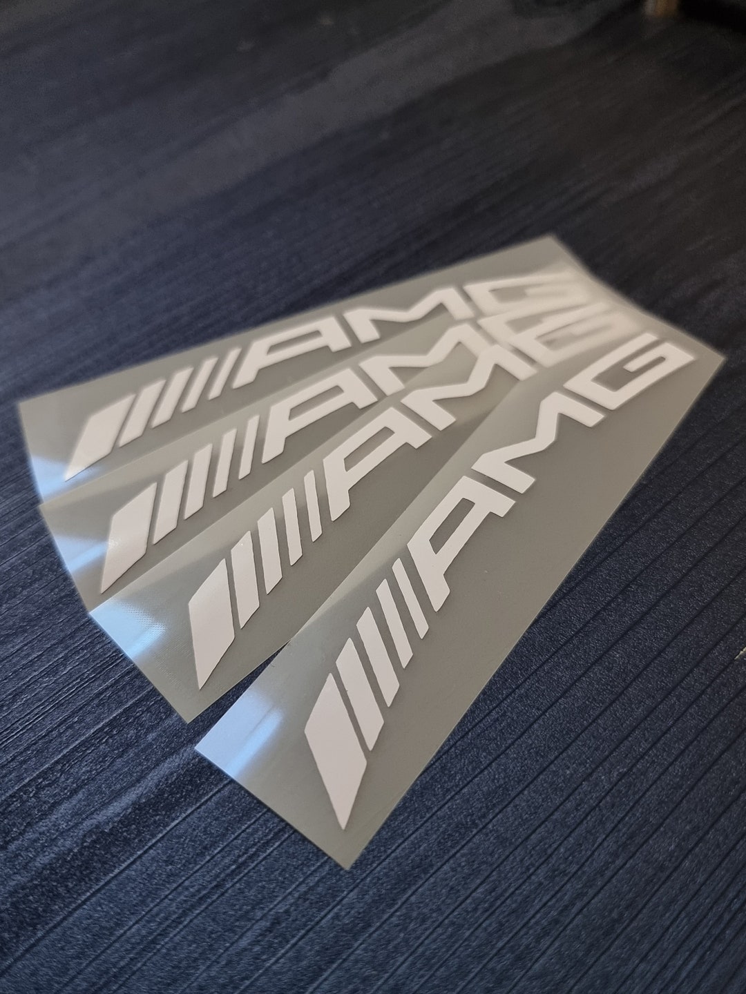 4x Curved Mercedes Amg Caliper Car Decal Sticker Heat - Etsy