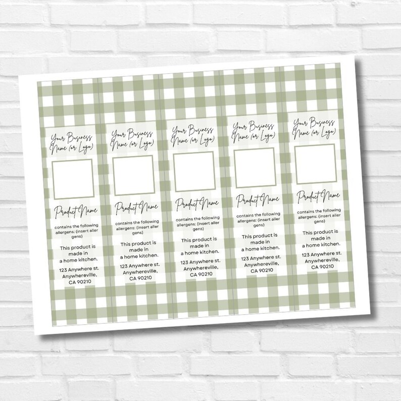 Mini Cake Pan , Cake Tin, Mini Loaf Pan Printable Labels, Editable ...