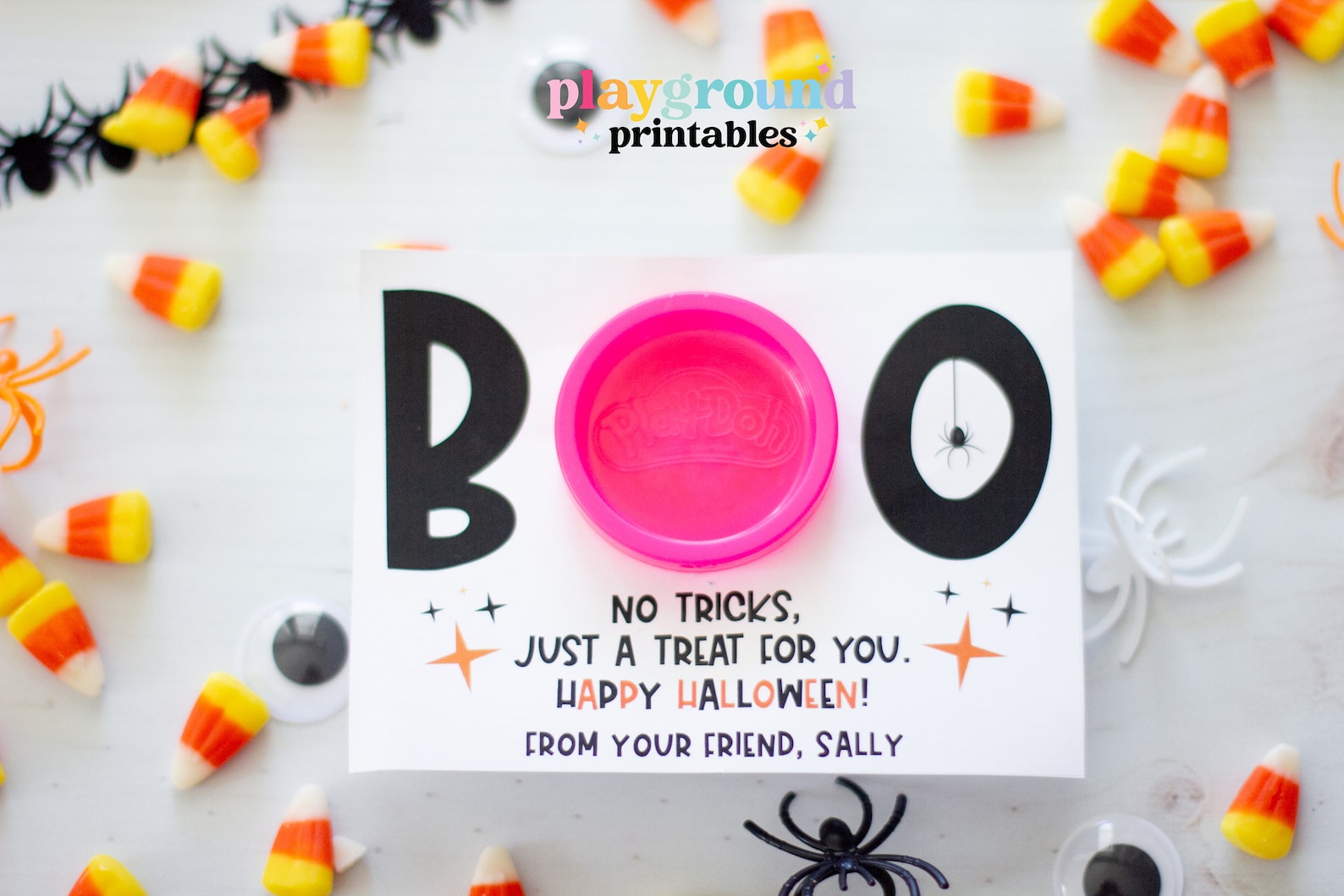 No Tricks Just a Treat for You Printable Halloween Classmate Gift, PTA ...