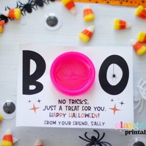 No Tricks Just a Treat for You Printable Halloween Classmate Gift, PTA ...