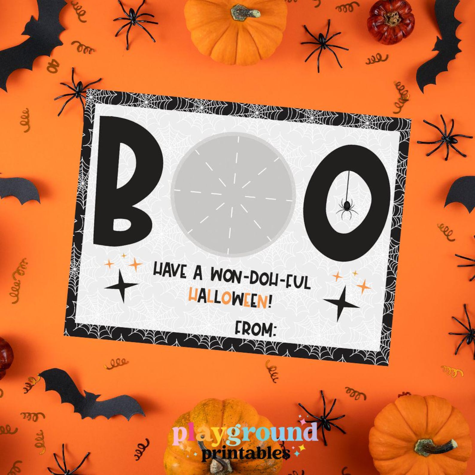 Boo Have A Won-doh-ful Halloween Printable Halloween Classmate Gift ...