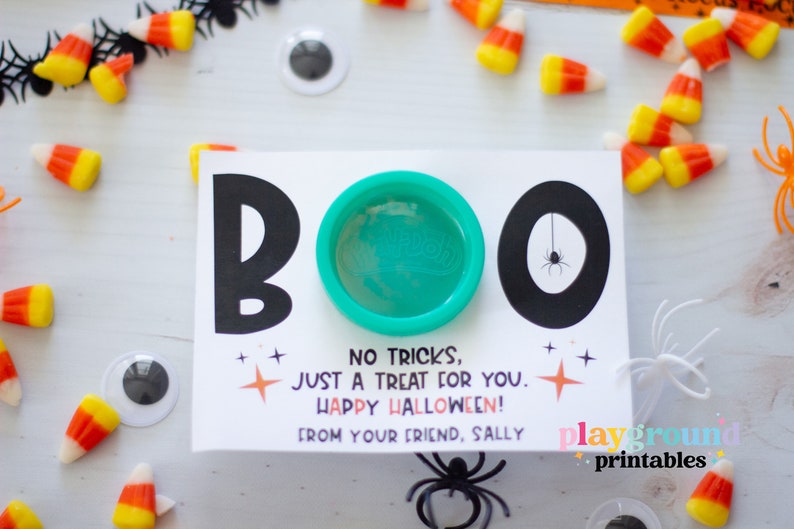 No Tricks Just a Treat for You Printable Halloween Classmate Gift, PTA ...