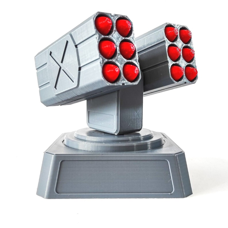 Custom Missile Turret for 3.75 Inch (1:18 Scale) Figure DIORAMA Sci-fi ...