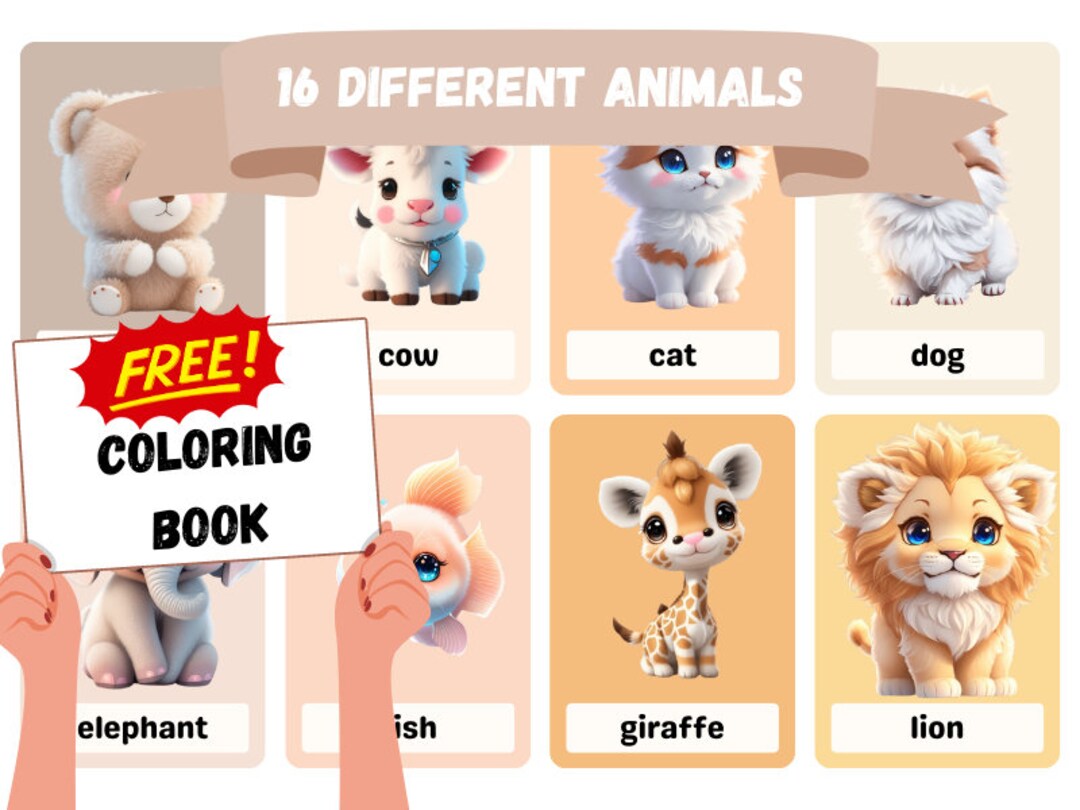 Magical Animal Flashcards: Educational Toy for Kids Interactive Playful ...