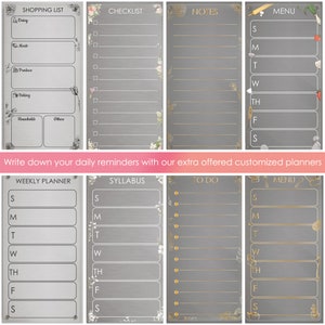 Custom Fridge Calendar for Kitchen, Personalized Family Calendar for ...