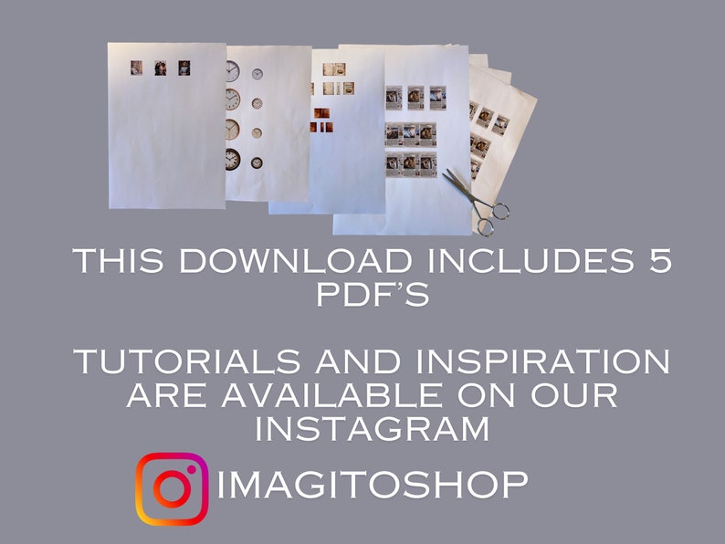 Dollhouse Digital Download 1:12 Miniature Clocks, Magazines, Calendar ...